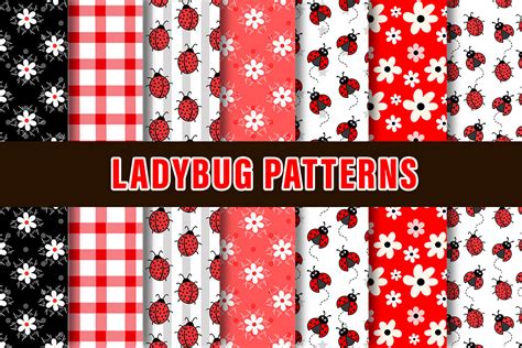 Ladybug Digital Papers And Pattern Graphic By Piximcreator · Creative Fabrica