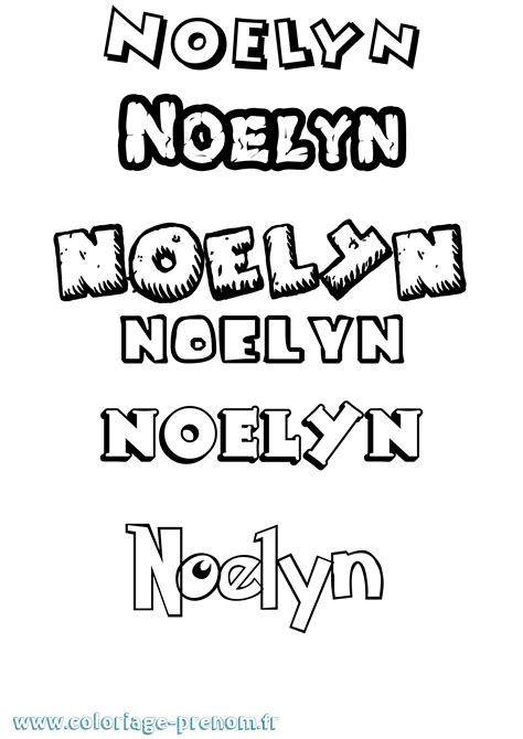 Coloriage Du Pr Nom Noelyn Imprimer Ou T L Charger Facilement
