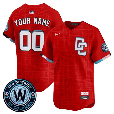 Washington Nationals 2025 City Connect Vapor Premier Limited Custom Jersey Stitched Grexi