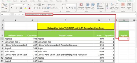 How To Use Vlookup To Sum Multiple Rows In Excel Methods Pc Guide