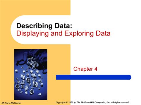 describing data displaying and exploring data