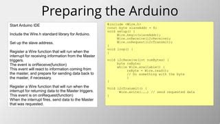 I2c Interfacing Raspberry Pi To Arduino PPT
