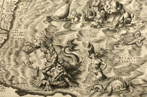 The Garden Of Forking Paths Sea Monsters Cartography Map