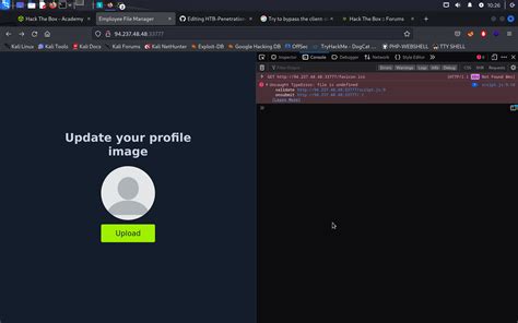 File Upload Attacks Module Client Side Validation Academy Hack