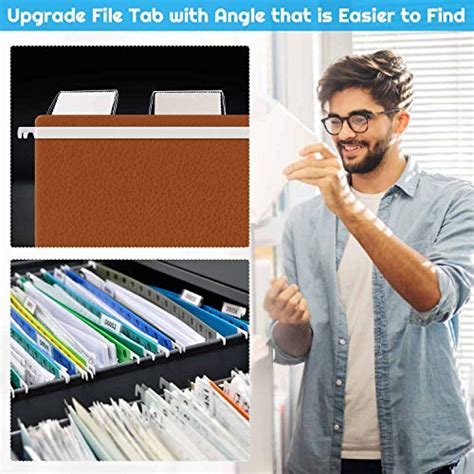 File Folder Tabs Paxcoo 50 Sets Hanging File Folder