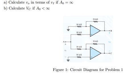 Solved A Calculate V In Terms Of V If Ao B Calculate Chegg Com