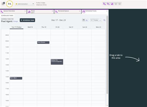scheduled tasks tab puzzel help centre