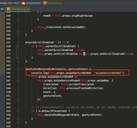 swipegestureended is not called · issue 523 · jemise111 react native swipe list view · github