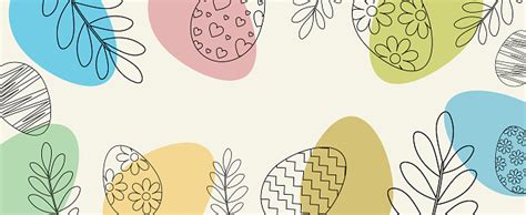 부활절 컬러 가로 배경 꽃 토끼의 그래픽 패턴과 닭고기 달걀 행복한 부활절 휴일에 대 한 벡터 그림 장식을 위한 봄 배경 4월에 대한 스톡 벡터 아트 및 기타 이미지