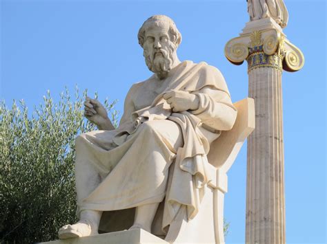 Asisbiz Statue Of Plato The Greek Philosopher Was Sculpted By Leonidas Drosis And Attilio