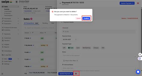 Hello Swipe I Need Help With Error Message Amount Settled For The Invoice Is More Than The