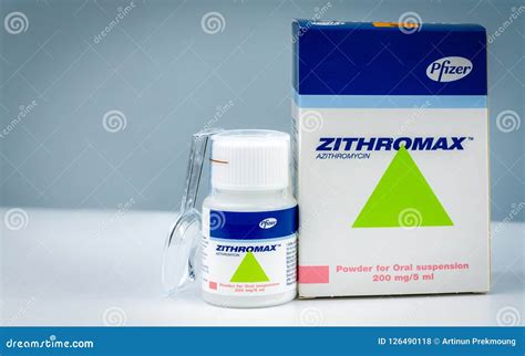 Zithromax Powder For Oral Suspension 200 Mg5 Ml Azithromycin Product Of Pfizer Manufactured