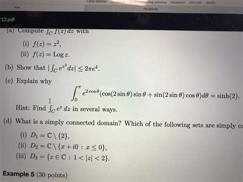 How Do I Solve C This Is Complex Calculus R Askmath