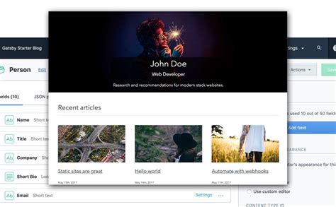 Manually Installing The Contentful Guide Gatsby Starter Project