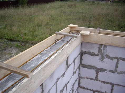 Армопояс на газобетоне особенности устройства технология усиления кладки