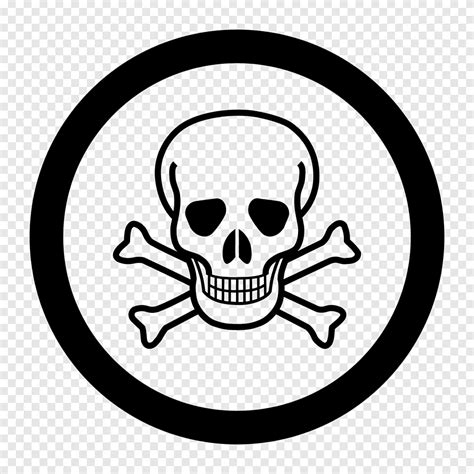 Black And White Toxic Sign