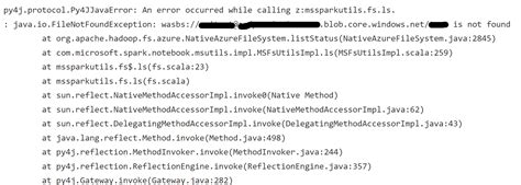 Synapse Notebook Filenotfoundexception When Linked Service Connect To Storage Account Using