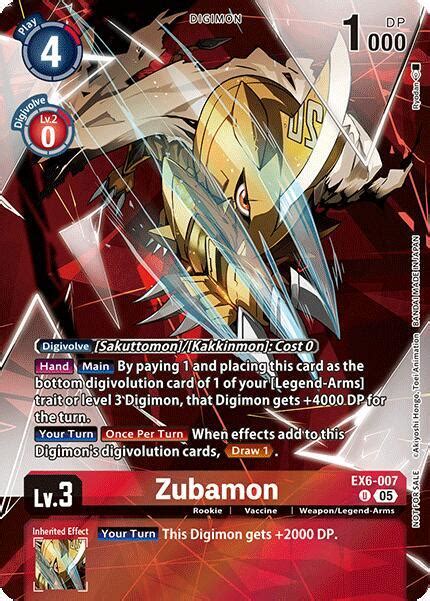 Zubamon Versus Monsters Legend Pack 2025 Versus Monsters Digimon