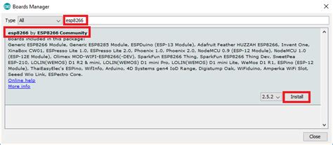 نصب بردهای Esp8266 در آردوینو Ide ویندوز مک لینوکس Nelsco