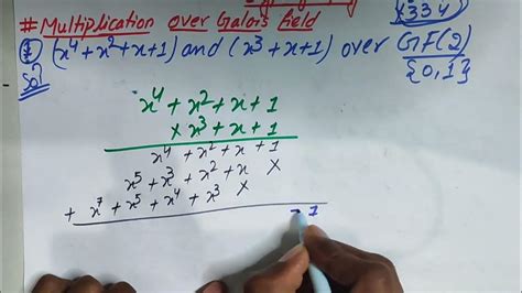 Multiplication Over Galois Field Cryptography Nepalilanguage Youtube