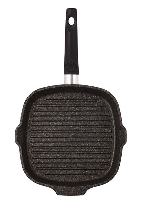 Сковорода-гриль квадратная 28 x 28 см со съем. ручкой, ст.крышкой,АП ...