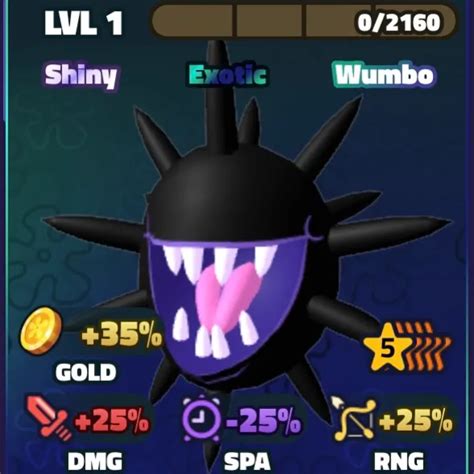 Ouchie Sw5⭐️ Spongebob Tower Defense Game Item Gameflip