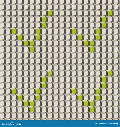 Abstract Vector Seamless Pattern With Grey Cubes Stock Vector Illustration Of Modern Digital
