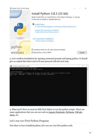 Getting Started With Python PDF