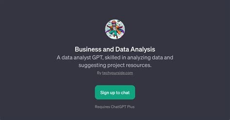 Business And Data Analysis Gpt Ai Tool For Business Data Analysis