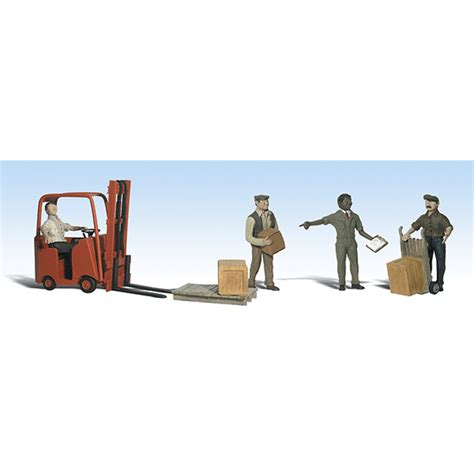 Woodland Scenics 2192 N Workers Wforklift Chucks Trains And Hobby Depot