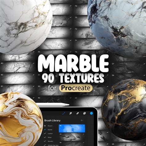 Artstation 90 Procreate Marble Textures Alcohol Procreate Texture Seamless Brushes Stone
