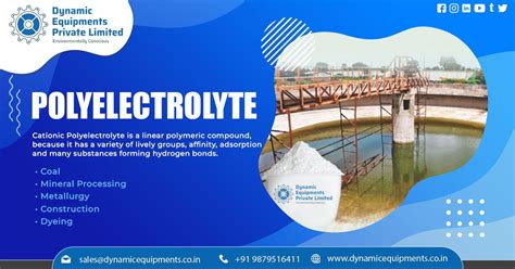 Cationic Polyelectrolyte Powder Manufacturer Dynamic Equipments Pvt Ltd