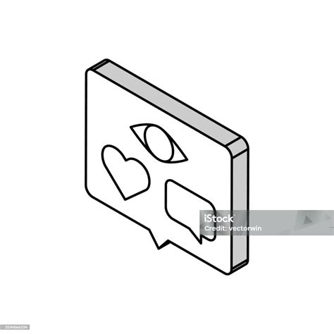 비전 좋아요 및 코멘트 의 비디오 Isometric 아이콘 벡터 일러스트 레이 션 0명에 대한 스톡 벡터 아트 및 기타 이미지 0명 Brand Name Video