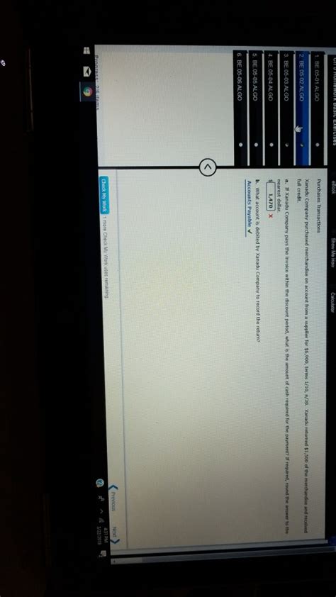 Solved Be 05 01 Algo 2 Be 05 02algo 3 Be 05 03 Algo 4