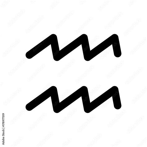 Wassermann Sternzeichen Stock Vektorgrafik Adobe Stock