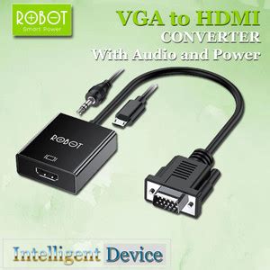 Jual ROBOT VGA To HDMI Conveter 1080 Full HD HDMI To VGA Adapter HDMI To VGA Jakarta Utara