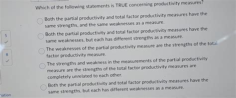 Solved Which Of The Following Statements Is True Concerning