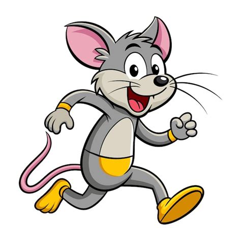 Cartoon Mouse Running