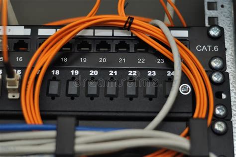 Wires And Patch Panel Stock Image Image Of Communications 12742767