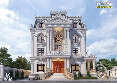 Thiết Kế Biet Thu Tan Co Dien 150m2 Kiến Trúc Pháp đẹp Katahome