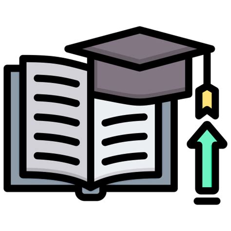 Higher Studies Free Education Icons