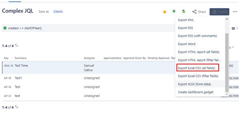 solved how to export all issues in to csv or excel from a