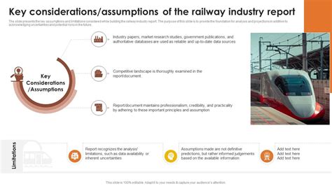 Key Considerations Assumptions Of The Railway Global Passenger Railways Industry Report Ir Ss