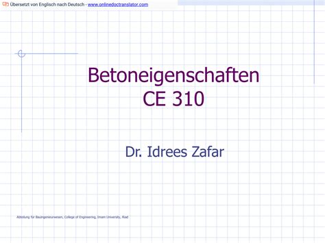 Solution Betoneigenschaften Betonieren Bei Hei Em Wetter En De Studypool