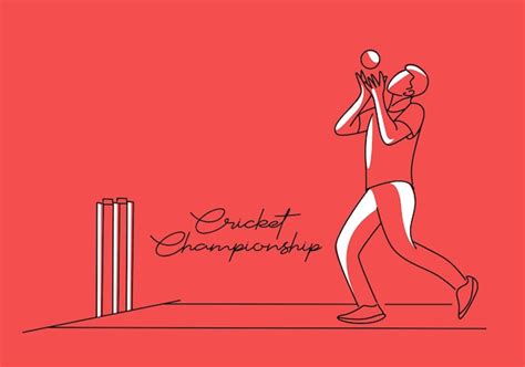 벡터 일러스트 레이 션을 잡으려고 경기 다이빙을 하는 크리켓 스포츠맨의 개념 프리미엄 벡터