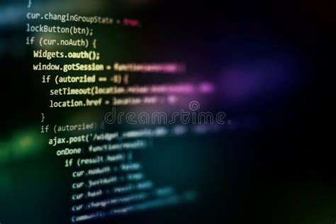 Closeup Developing Programming And Coding Technologies Developer Working On Web Sites Codes In