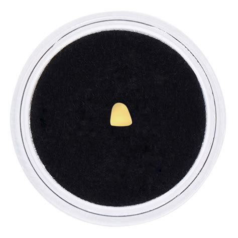 18k Gold Tooth Gem Solid Gold Bar Cap Dentluxe