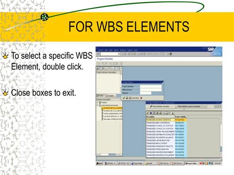 PPT TIPS ON LOOKING UP A WBS ELEMENT OR COST CENTER PowerPoint Presentation ID 922894