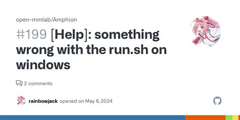Help Something Wrong With The Runsh On Windows · Issue 199 · Open Mmlabamphion · Github