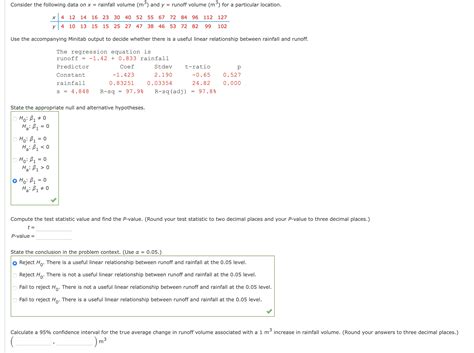 solved compute the test statistic value and find the